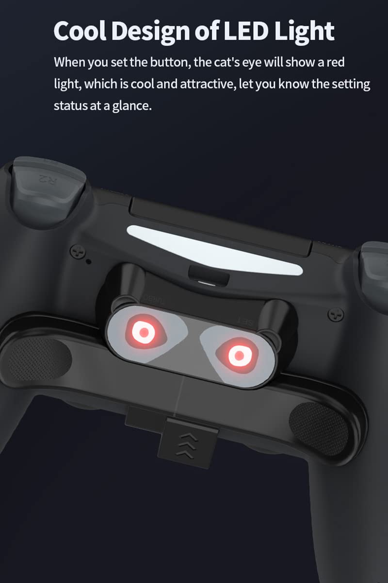 AreMe Controller Back Paddles Button Attachmen Adapter for PS4 Controller