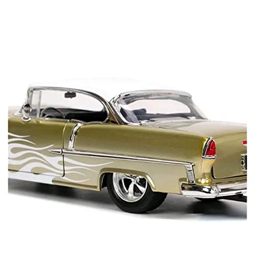 APLIQE Scale Model Vehicles for 1955 Chevy BEL AIR Simulation Die Casting Metal Model Children's Toy Gift1:24 Sophisticated Gift Choice