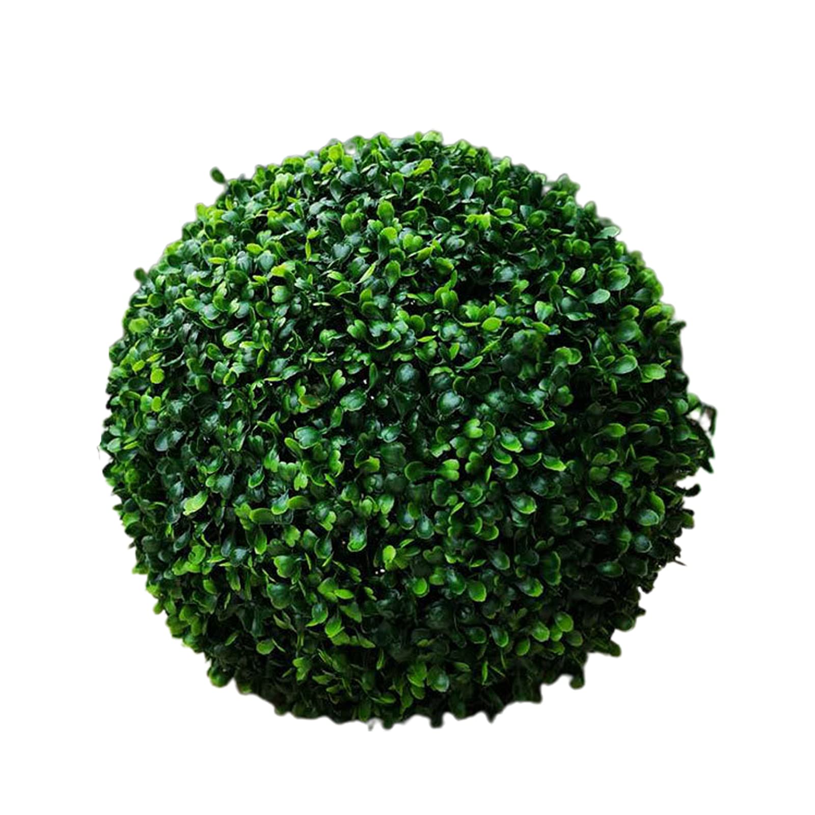 HUIKJI 2Pcs Faux Plant Ball,Green Plastic Ball-Decorative,Artificial gPlant Ball,Faux Plastic Decorative Balls for Backyard Balcony Garden Wedding and Home Décor 14.9in