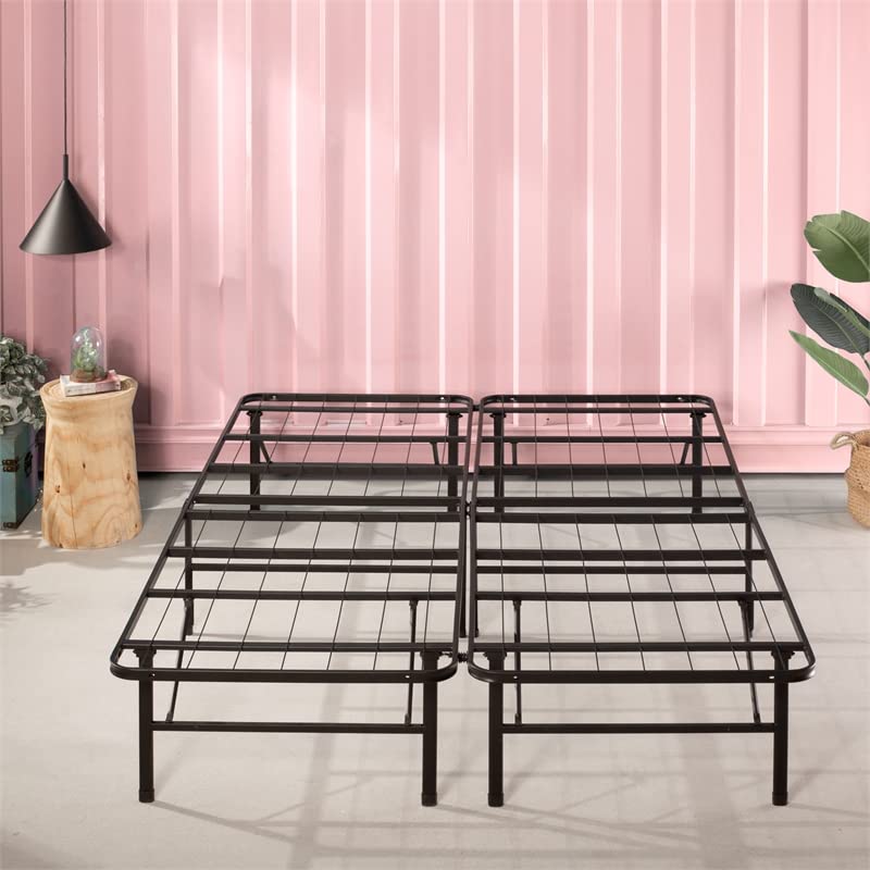 ZINUS SmartBase Tool-Free Assembly Mattress Foundation / 14 Inch Metal Platform Bed Frame / No Box Spring Needed / Sturdy Steel / Underbed Storage, Queen