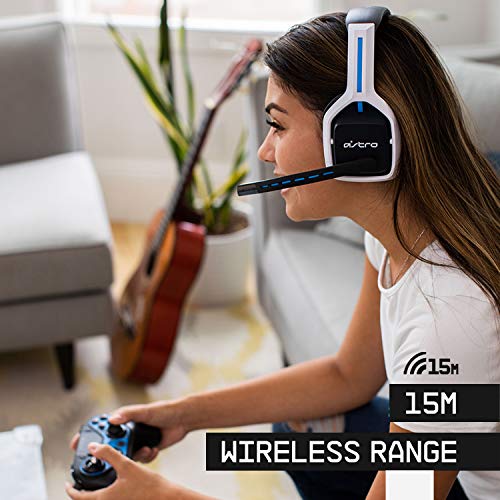 ASTRO Gaming A20 Wireless Headset Gen 2 for PlayStation 5 and 4, PC & Mac - White/Blue