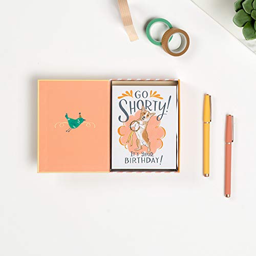 Em & Friends Birthday Cards, Happy Birthday Greeting Cards Illustrated Sayings Blank Inside (Box of 8, Assorted Cards, 2 Each 4 Styles)