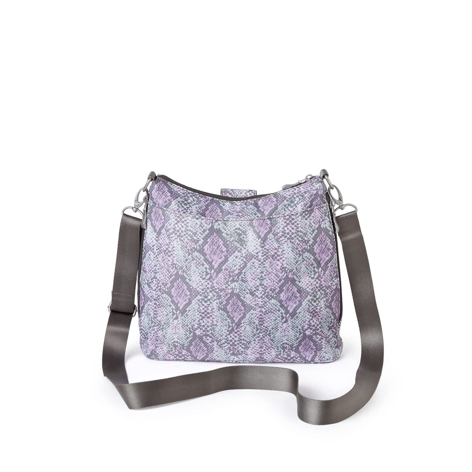 Baggallini International Sorrento RFID Hobo Bag Blush Python One Size