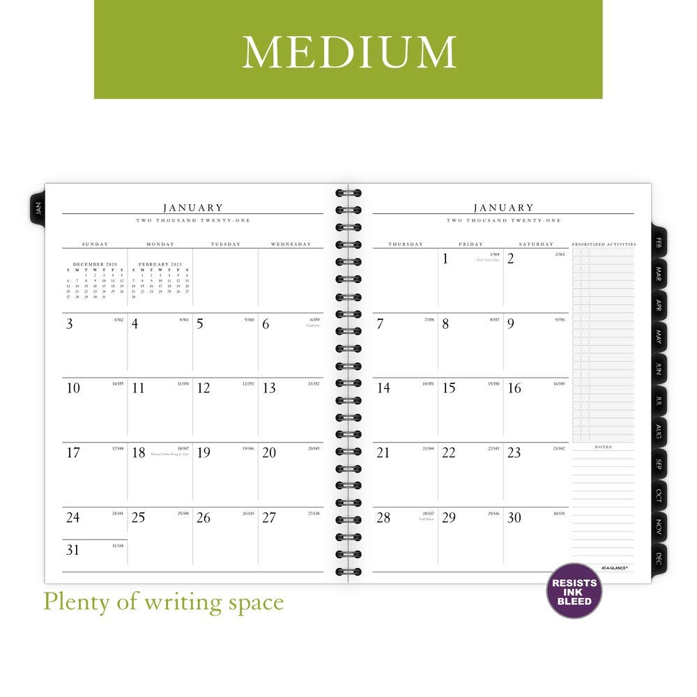 AT-A-GLANCE 2021 Monthly Planner Refill for 70-020 by AT-A-GLANCE, 6-1/2" x 8-3/4", Executive (709141021)