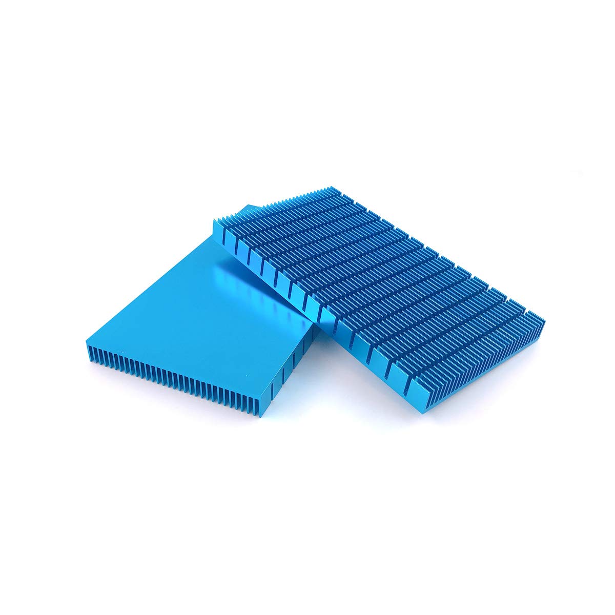 Awxlumv Large Heat Sink 5.9x3.35x0.47 inch / 150x85x12mm Blue Tone Heatsinks Module Cooler Cooling Fins Board Radiator for PCB Board LED Motherboard