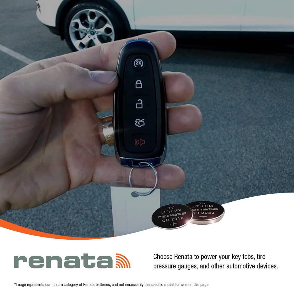 Renata CR1620 Batteries - 3V Lithium Coin Cell 1620 Battery (5 Count)