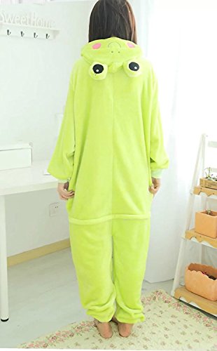 iNewbetter Halloween Costumes Sleepsuit Costume Cosplay Kigurumi Onesie Pajamas Frog XL