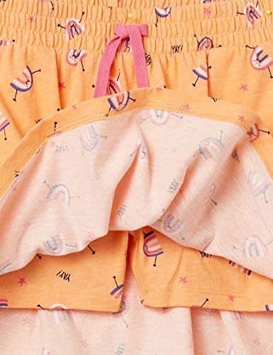 Amazon Essentials Girls' Knitted Ruffle Scooter Skirts (Previously Spotted Zebra), Pack of 3, Purple/Light Pink/Orange, Large