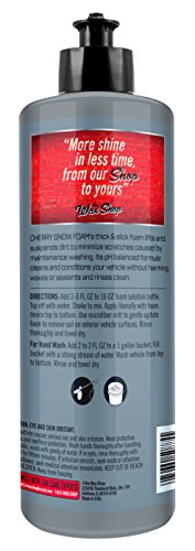 the Wax Shop 50961 Cherry Snow Foam Car Wash Detergent-16oz, 16. Fluid_Ounces