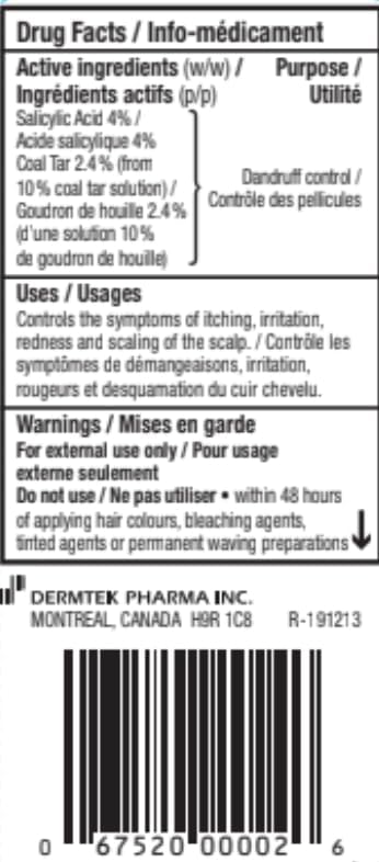 Sebcur T Coal Tar Shampoo for Relief of Itching Associated with Eczma Psoriasis 240ml
