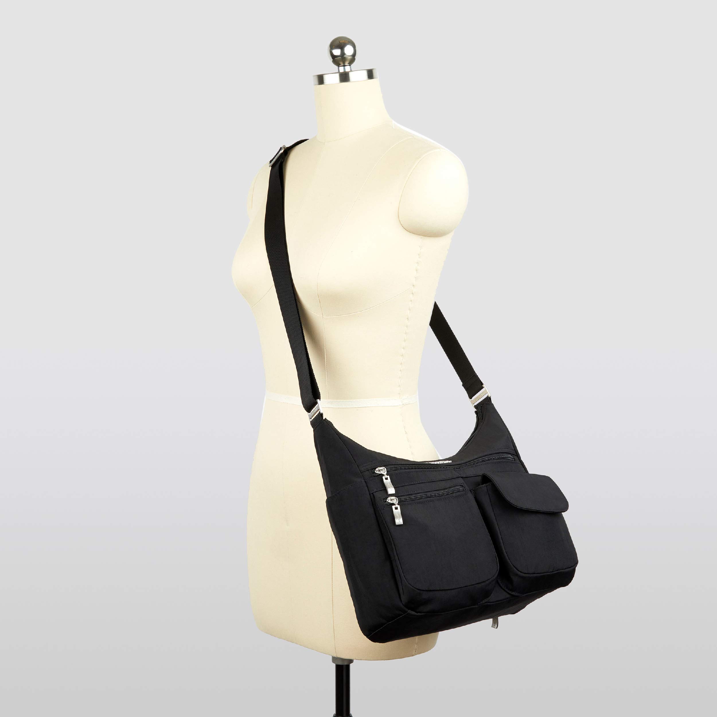 Baggallini Everywhere Bagg - Hobo Crossbody Bag for Women with RFID Wristlet β Water-resistant Travel Bag