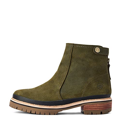 Ariat Womens Leighton Waterproof Olive Night 8.5