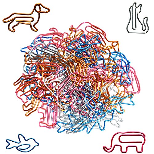 Paper Clips Small Sizes and Colors Assorted - Cute Animal Shapes Paperclips, Funny Office Supplies Gifts