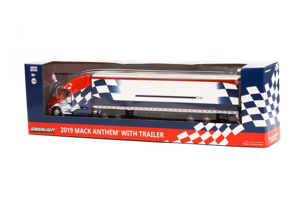 Greenlight 1:64 2019 Mack Anthem 18 Wheeler Tractor-Trailer - Tires (Hobby Exclusive) 30280 [Shipping from Canada]
