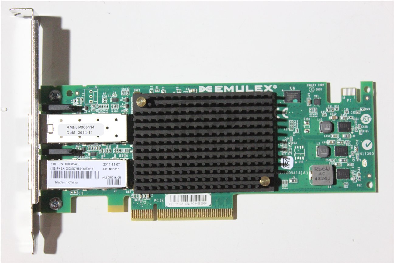 Qnap SP-E10G-SFP+-DAC Dual-Port 10GbE Card for TS-x79, SFP+ DAC, Emulex OCe11102-NX (SP-E10G-SFP+-DAC)