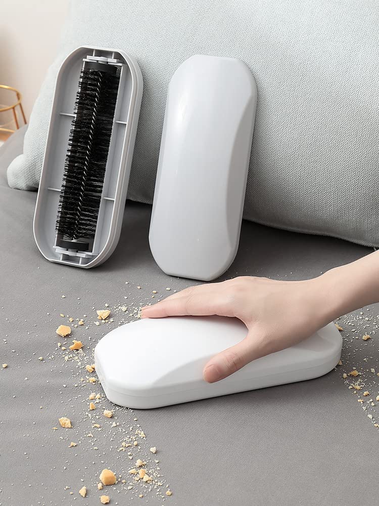 GIZTAT Crumb Sweeper Reusable Handheld Crumb Brush Crumb Sweeper Home Soft Hair Debris Collector for Table, Mat, Bed Sheets, Sofas, Clothes Cleaning Brush