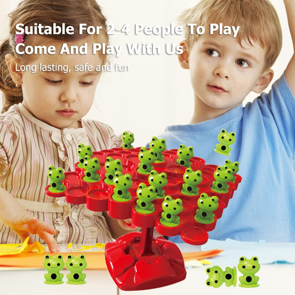 Balanced Tree Frog, Balance Board Game for Kids, Frog Balance Counting Toys, Frog Toy Number Counting Scale, STEM Learning for Teachers and Students, Interactive Toys for Children's Gift