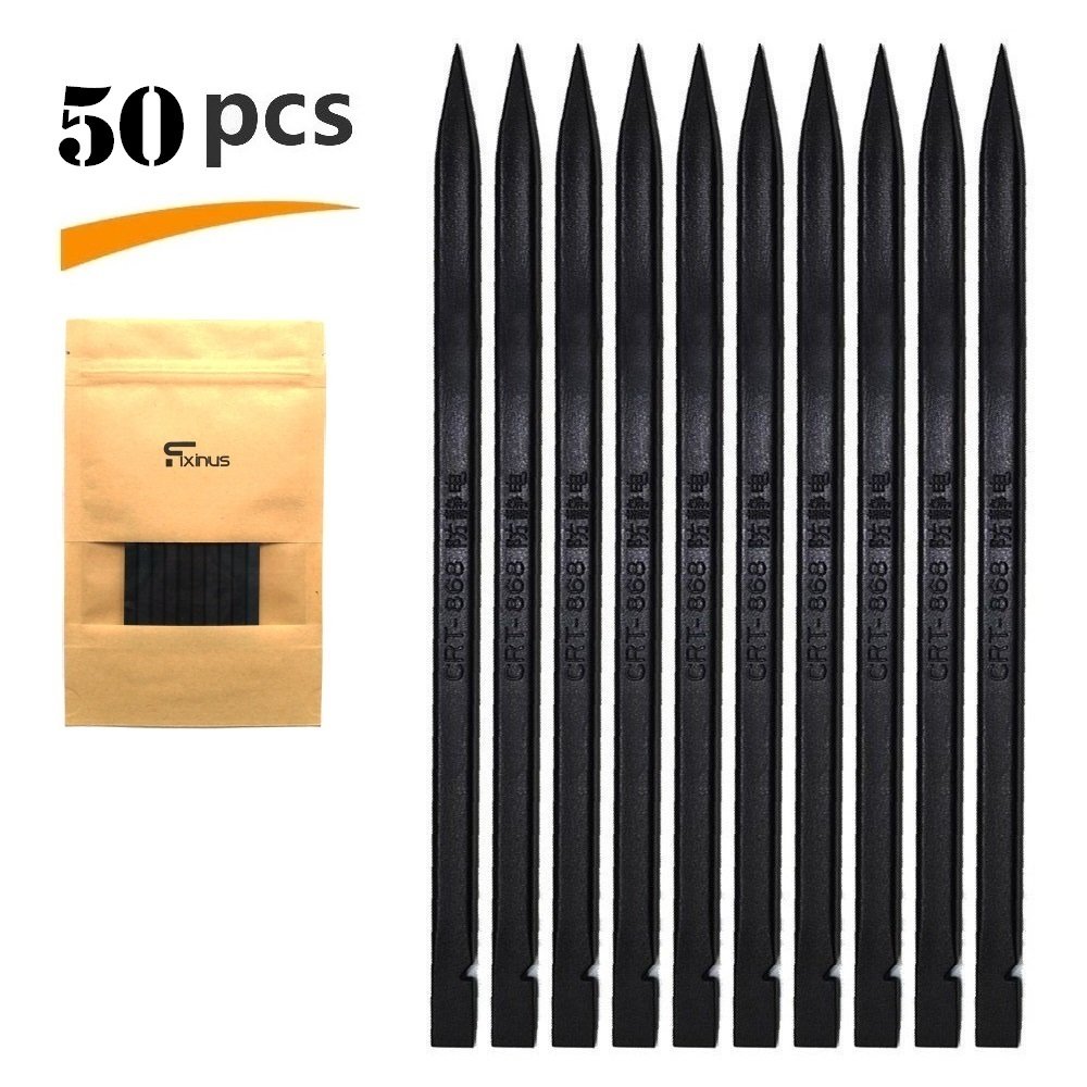 Set Of 50 Universal Black Stick Spudger Opening Pry Tool Kit for iPhone Smart Phone iPad Tablets Macbook Laptop Games Repair 5.91"