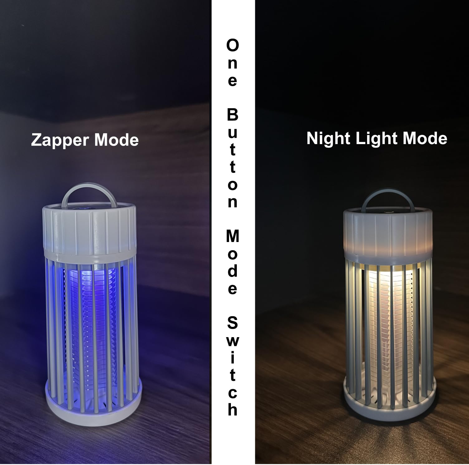 Bug Zapper Indoor, Rechargeable Cordless Portable Mosquito Zapper with Switch, Ariie Fly Zapper for Patio Home Kitchen, Repel Pest Insect Gnat Moth (Not Waterproof)