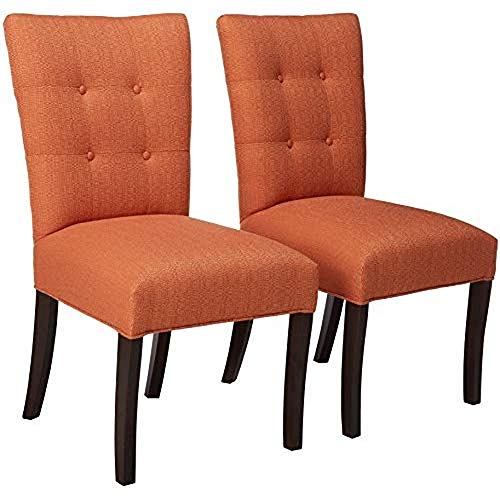 Sole Designs La Mode Collection Fanback Dining Chair, Pumpkin