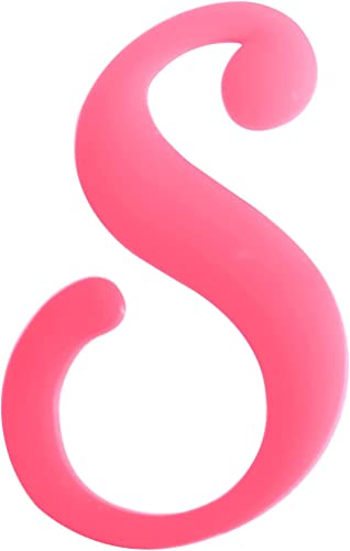 JinJing Accessories for Bogg Bag Handbag Beach Tote Personalized 3D Printed Decorative A-Z Alphabet Letters S Pink