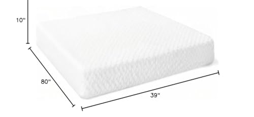 Edenbrook 10 Inch Gel Infused Memory Foam Mattress-Plush Mattress-Ventilated Memory Foam-Dual Layered-Bed in a Box