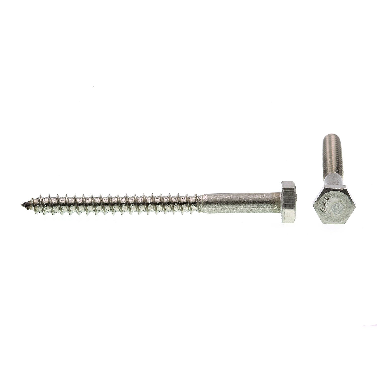 Prime-Line 9055154 Hex Lag Screws, 1/4 In. X 3 In., Grade 18-8 Stainless Steel (25 Pack)
