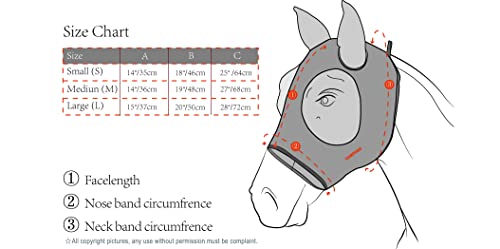 Horse Fly mask, Comfort Horse Fly Masks for Horse,Elasticity Fly Mask with Ears,We Focus On Quality