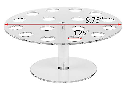 Jusalpha Clear Acrylic Ice Cream Cone/Sushi Hand Roll Stand Holder