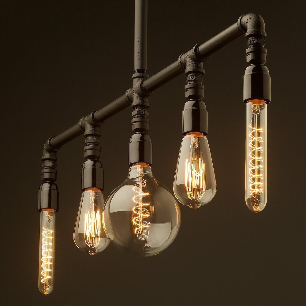 CTKcom Edison Vintage Filament G95 40W Light Bulbs Globe Round (2 Pack)- G95 E26/E27 Antique Incandescent Bulb Equivalent Warm White Lamps Squirrel Cage Filament For Loft Coffee Bar Restaurant Kitchen