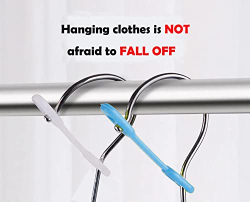 IKITRAEE Multifunctional Hanging Clips,Clip with Hook,Single Clip,Clip with Buckle, Towel Clips, Sock Clips,Multifunctional Clothespins. (White)