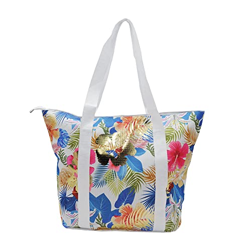 AQUA DI MARE Women's 22762 SEA Bag, White, misura unica