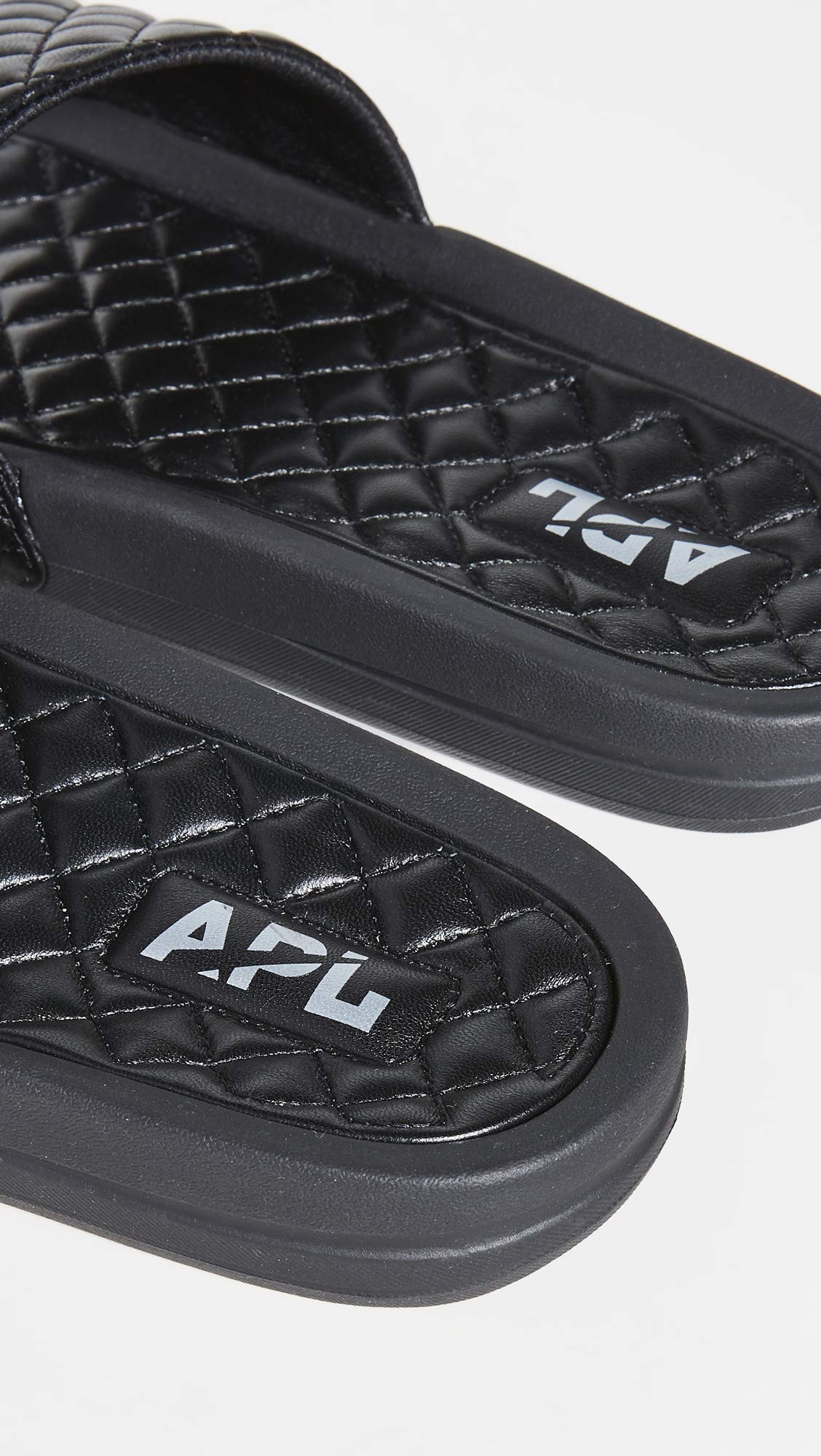 Athletic Propulsion Labs (APL) Men's Lusso Slide Flat Sandal, Black, 8
