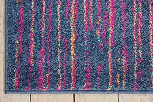 Nourison Passion Abstract Multicolor 2'2" x 7'6" Area -Rug, Easy -Cleaning, Non Shedding, Bed Room, Living Room, Dining Room, Kitchen (2x8)
