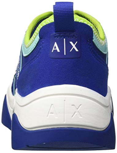 Armani Exchange Women's CHER CHUNKY SNEAKER, Bluette Acqua, 4