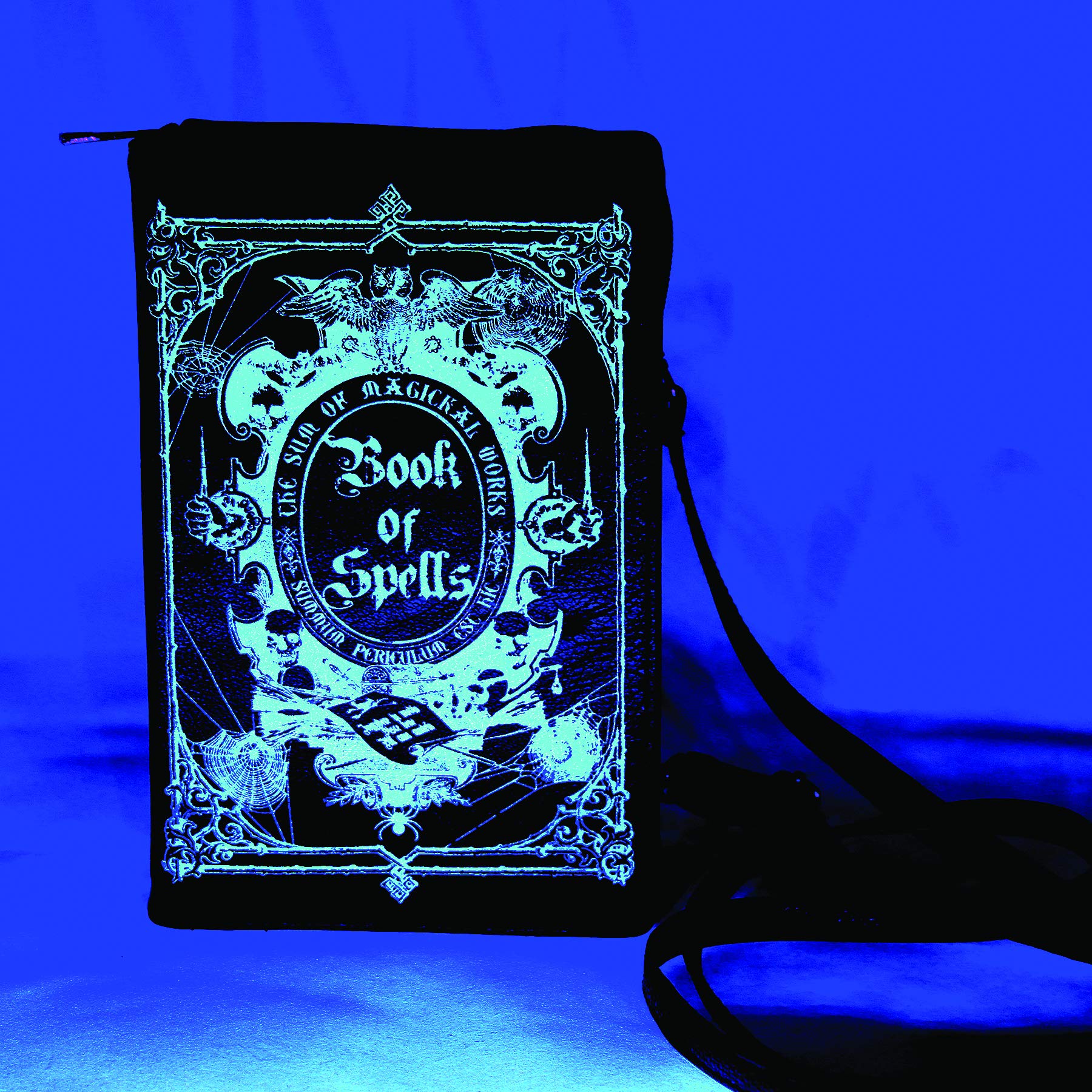 Glow in the Dark Book of Spells Crossbody Bag
