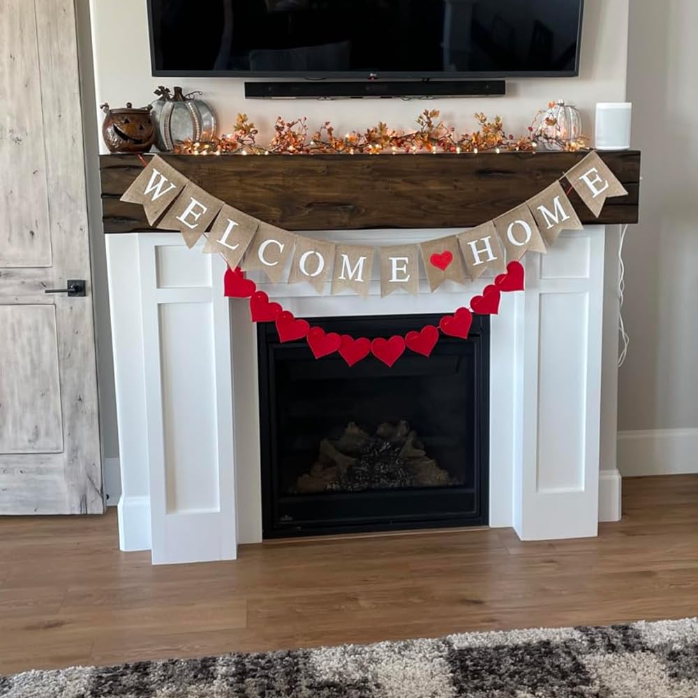 YUNSHANGMO 15PCS Burlap Baner PreStringed, DIY Custom Banner Kit, Customizable Personalized Banner, With Letters A to Z Stencil, Birthday Wedding Party Decor