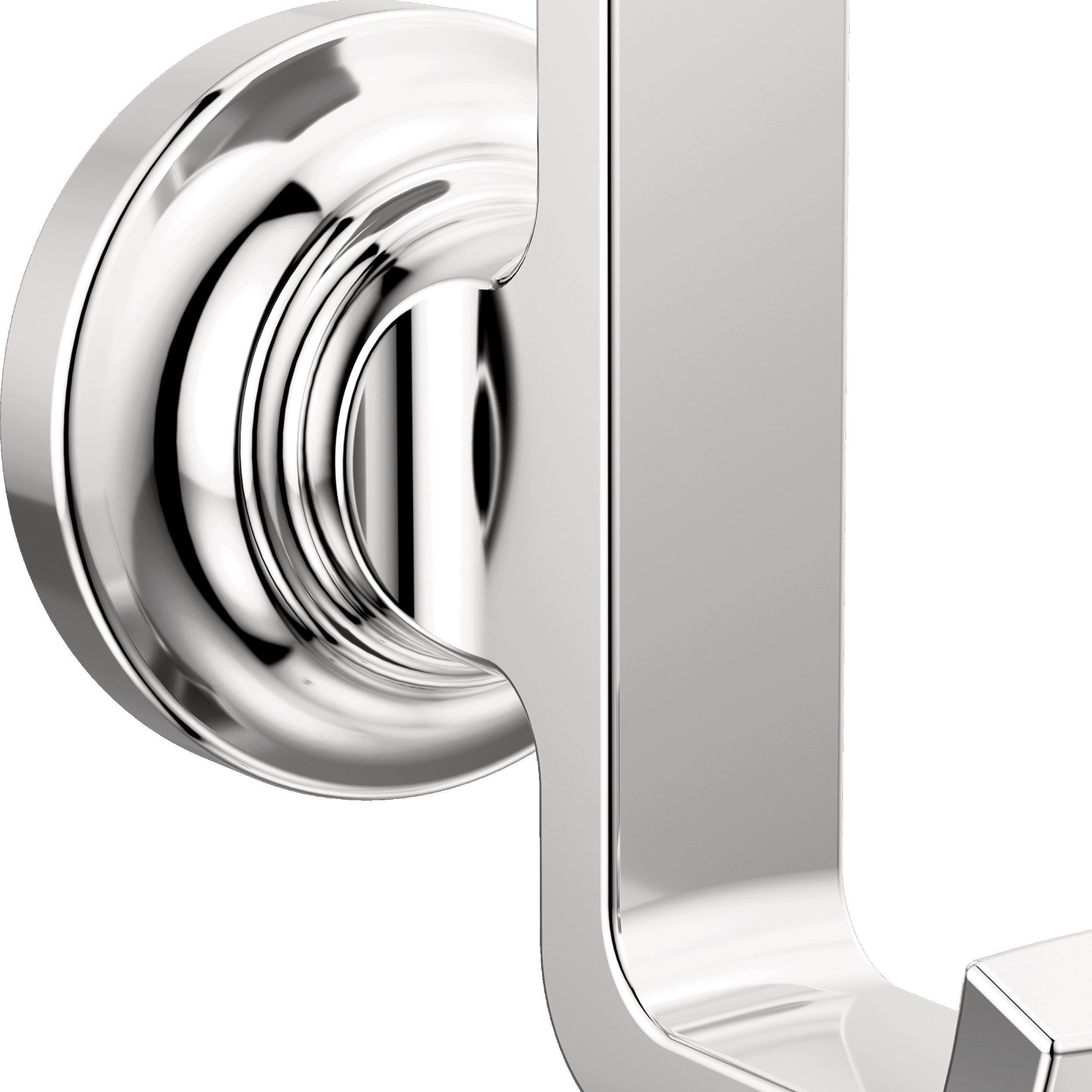 Delta Tetra (1-Pack) Towel Hooks Polished Chrome Double Bathroom J Hooks Wall Mounted for Robes & Towels Hand Towel Hook Holder Kitchen, Bathroom Accessories 78935