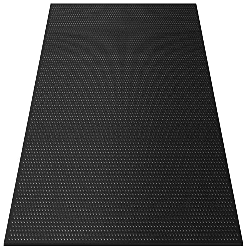 BalanceFrom Heavy Duty Thick Real Rubber Mat Exercise Equipment Floor Mat, 6 ft. x 4 ft., 3/4" Thick