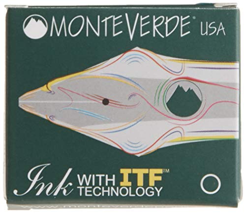 Monteverde Standard Fountain Pen Ink Cartridges, Blue (G306BU)