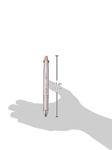 PILOT Dr. Grip 4+1, 4 Color 0.7 mm Ballpoint Multi Pen & 0.5 mm Mechanical Pencil - Champagne Gold Body (BKHDF1SFN-CG)