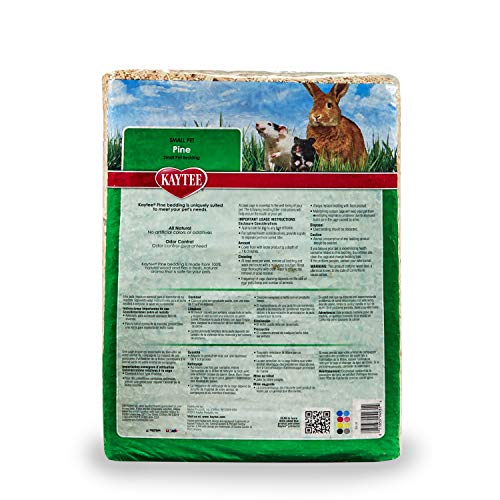 Kaytee Small Animal Pine Bedding For Pet Guinea Pigs, Rabbits, Hamsters, Gerbils, and Chinchillas, 52.4 Liter,Brown