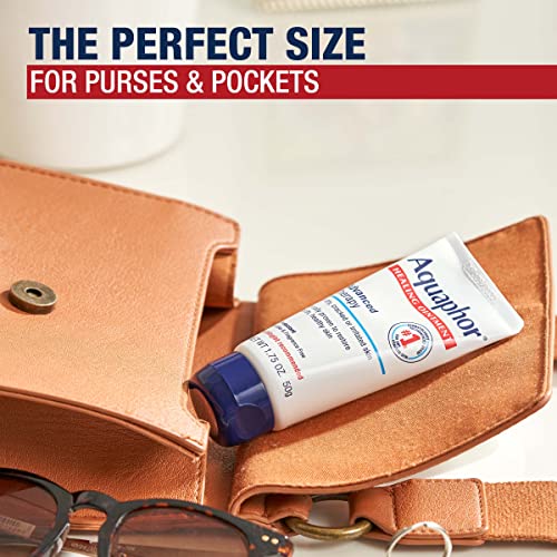 Aquaphor Healing Ointment Advanced Therapy Skin Protectant Skin Care Set, Body Moisturizer for Dry Skin, Minor Cuts and Burns, Dry Cuticles, Cracked Heels, Hands and Lips, 14 Oz Jar + 1.75 Oz Tube