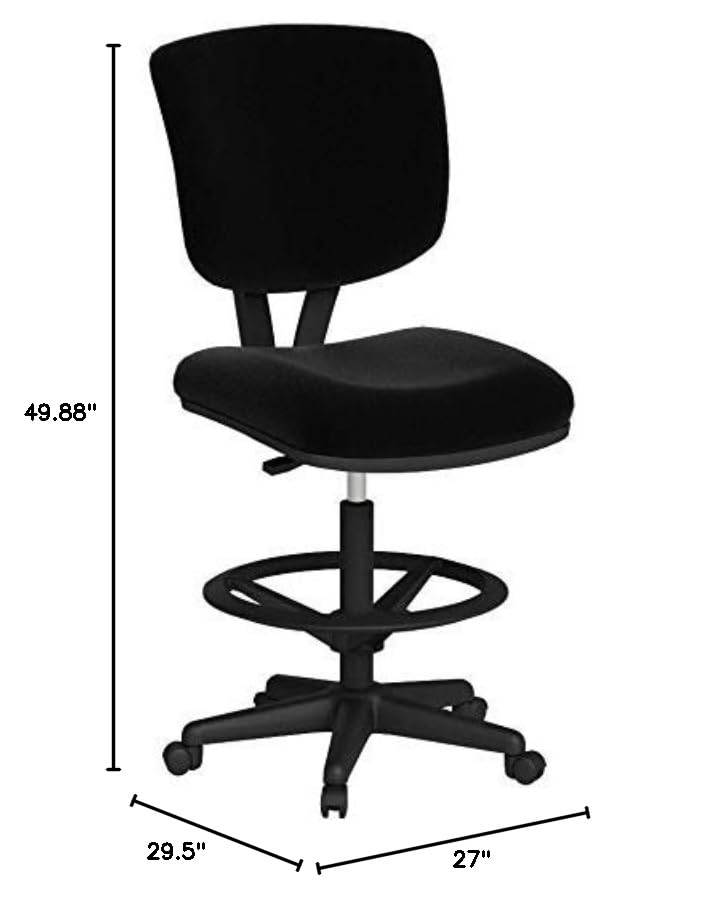 HON Volt Armless Task Chair, Stool, Black