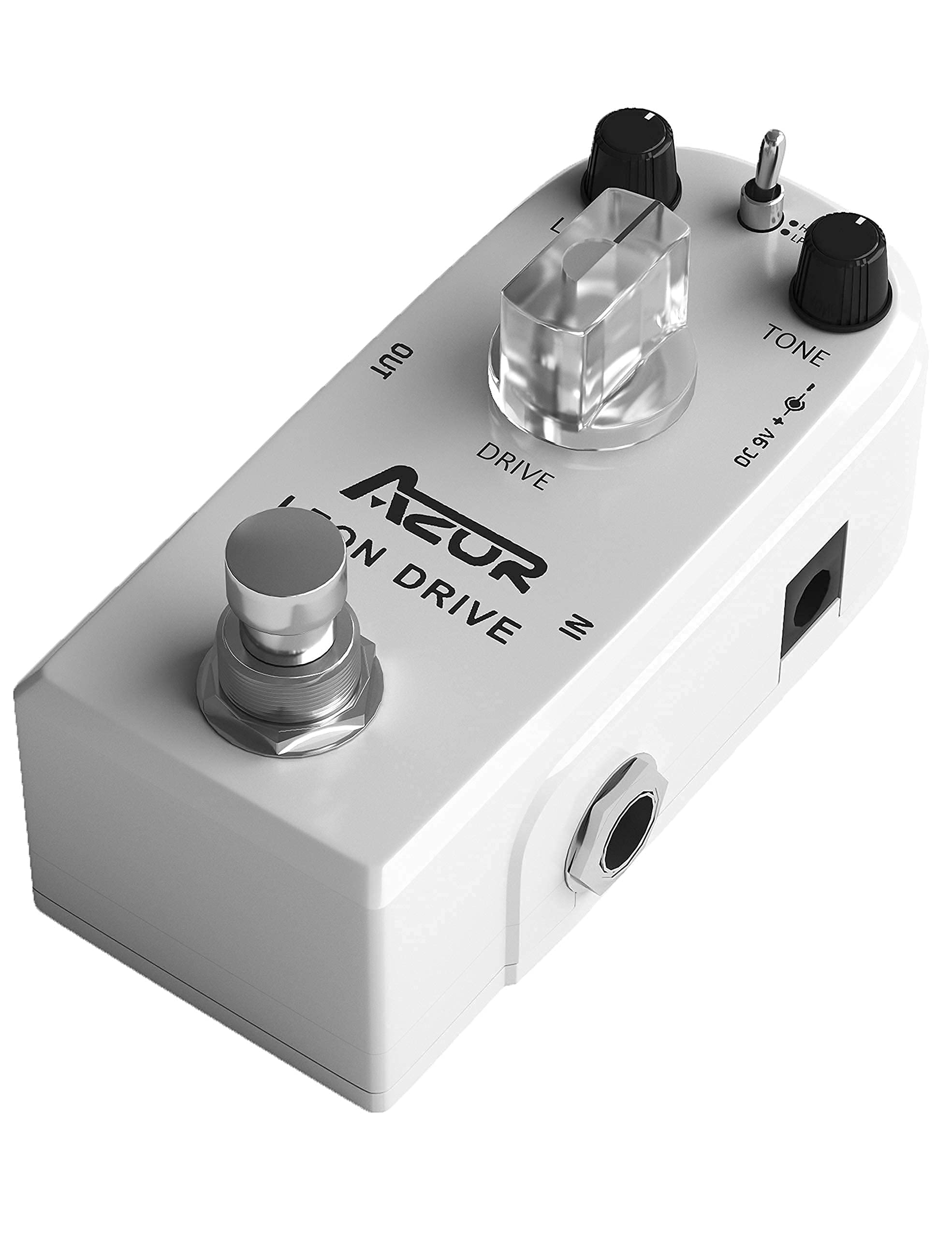 AZOR Leon Ultimate Drive Overdrive Guitar Effect Pedal with Guitar Pedal Power Cable