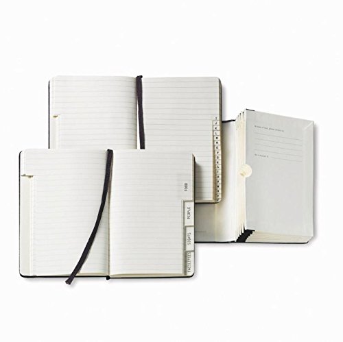Moleskine PRO Address Book, Hard Cover, Large (5" x 8.25") Black, 240 Pages