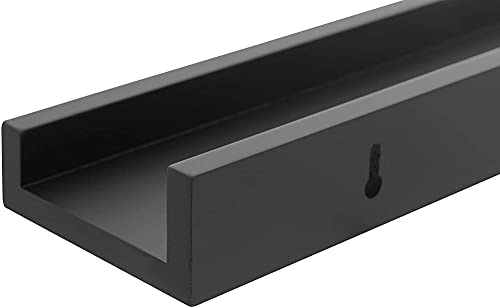 kieragrace FN00298 Modern Floating-Shelves, Set of 4, Black