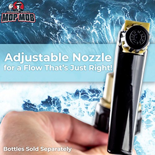 Mop Mob Leak-Free Acid Resistant Spray Head 4 Pack By Durable Industrial Sprayer for Acid-Based Wheel Cleaner Used In Auto/Car Detailing. Heavy Duty Low-Fatigue Trigger and Nozzle With 9 1/4 Dip Tube