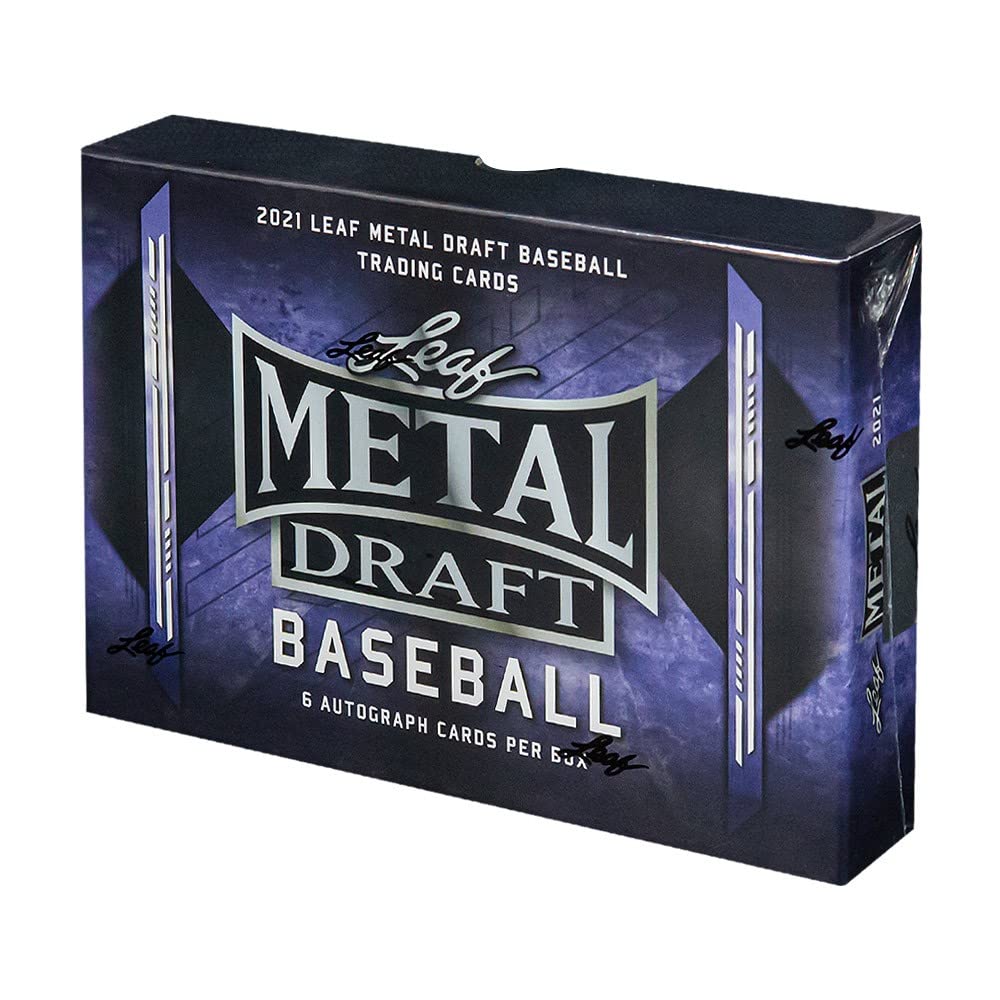 Leaf 2021 Metal Draft Baseball Hobby Box (6 Autographed Cards)
