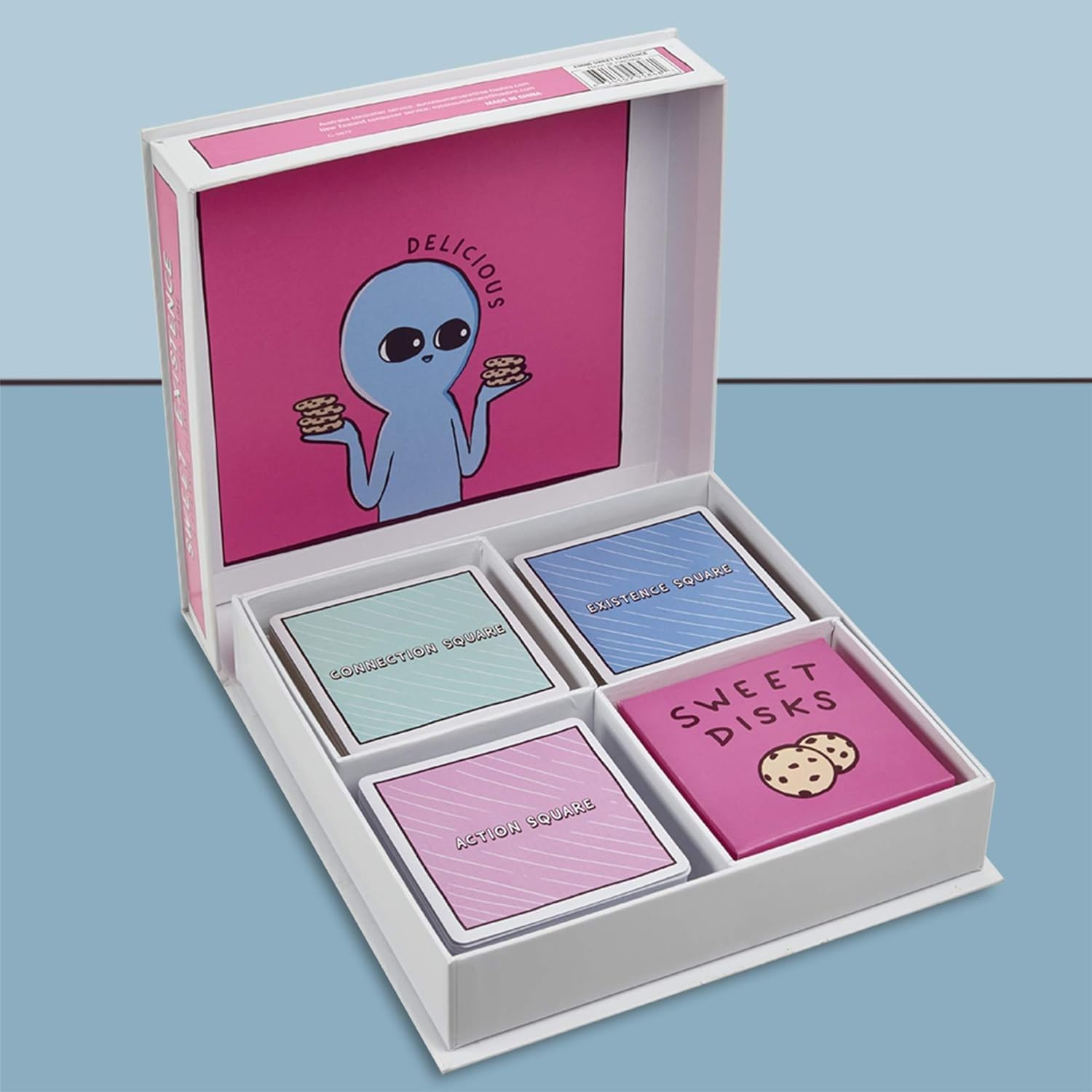 Hasbro Gaming Sweet Existence, A Strange Planet Family-Friendly Party Card Game Inspired by The Webcomic and Books by Nathan W. Pyle, for Ages 13 and Up